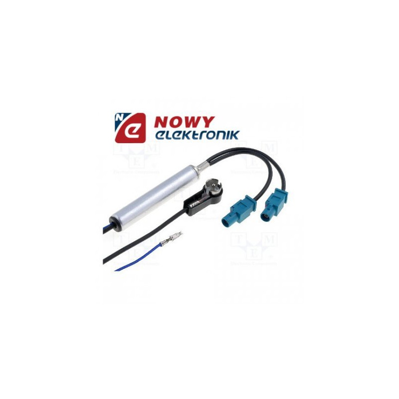 ZRS-SA2F-ISO Separator antenowy 2xwt.Fakra/wtyk kąt.ISO VW/SEAT/ --2002-CAR AUDIO-VIDEO