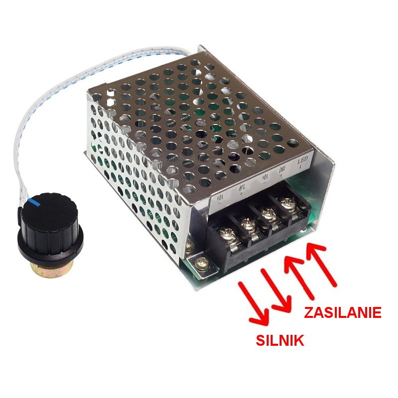 Regulator obrotów silnika DC 30A PWM 9-60VDC regulator ładowania akumulatora-Podzespoły ...