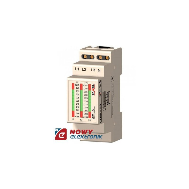 Wskaźnik napięcia 3-Faz LDM-30 230/400V AC ZAMEL /zasilania-Elektryka