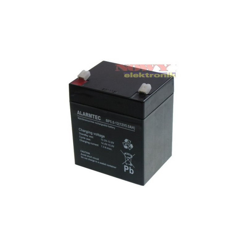 Akumulator 12V-5Ah ALARMTEC /TC żelowy-Akumulatory i Ładowarki