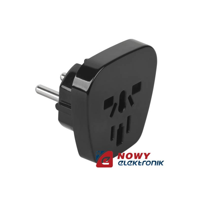Adapter podr. wt.PL/gn.uniwers. J39-9 czarny Przejście złącze-Elektryka