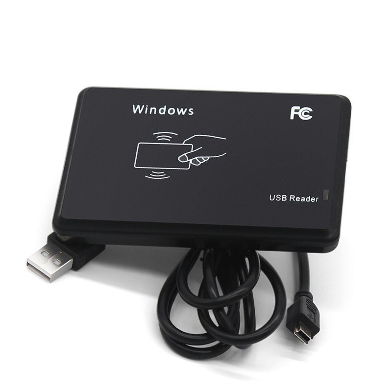 Czytnik Kart breloków MIFARE RFID 13,56MHz na USB + 5 kart-Sterowanie i ...