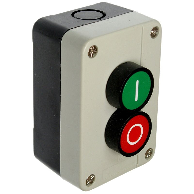 Przełącznik w obud. SA-LB-213 czerw+ziel NO/NC chwilowy I/0-Podzespoły Elektroniczne