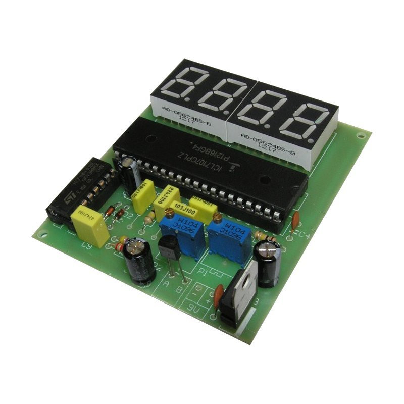 J-051 Termometr LED, -50 +150°C, zas. 12V-Zestawy do samodzielnego montażu