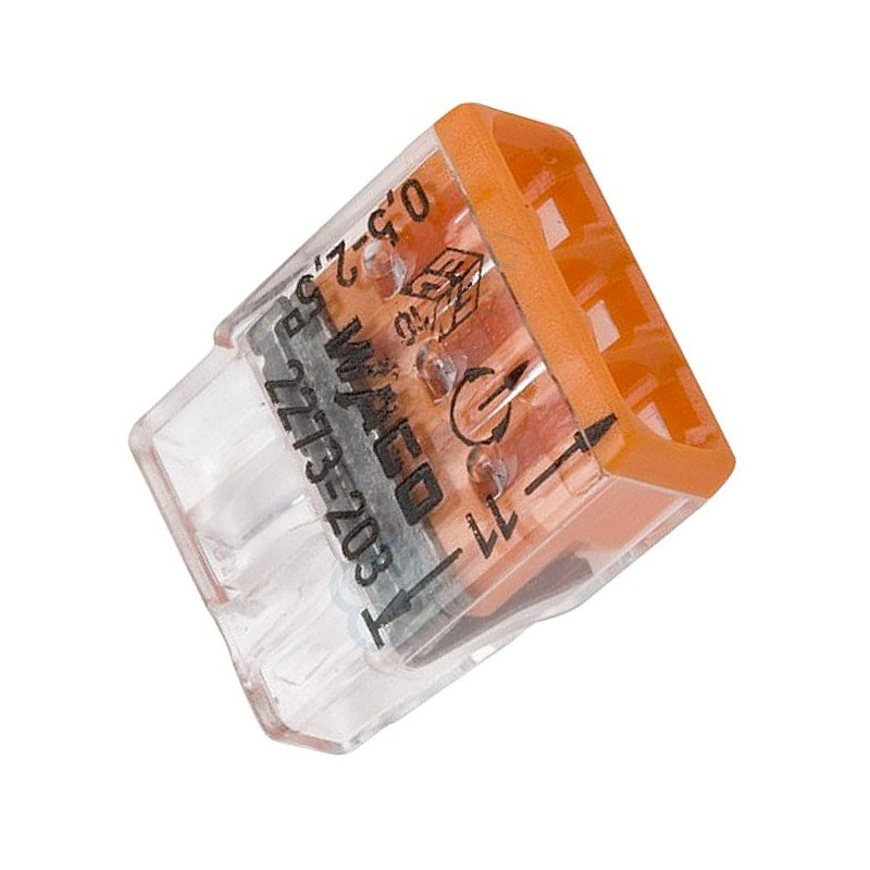 Zacisk Wago 2273-203 Original 3x2,5 szybkozłączka-Przewody i Druty w ...