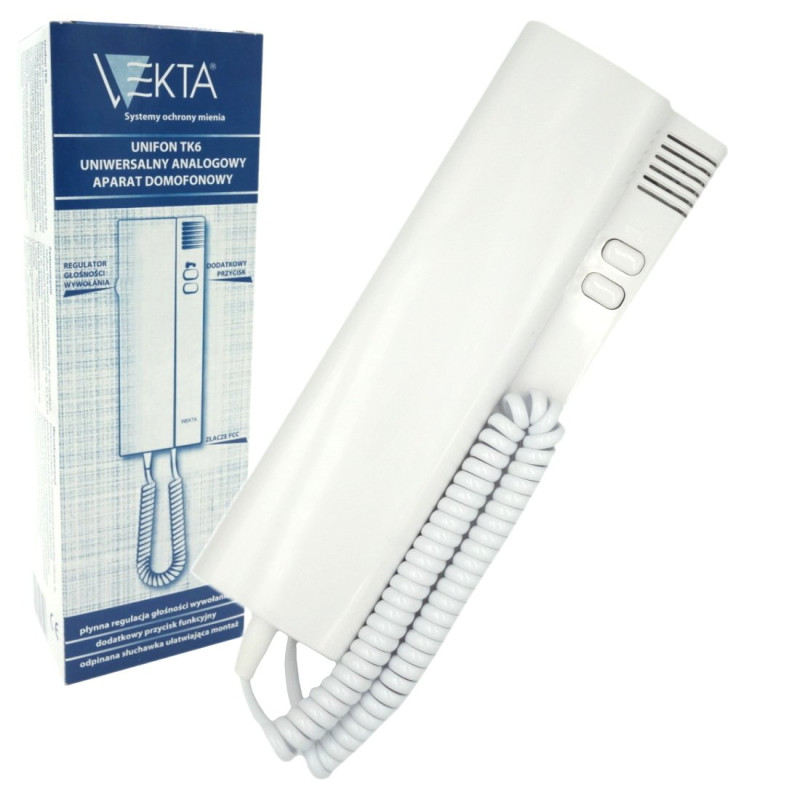 Unifon TK6 Biały-Domofony