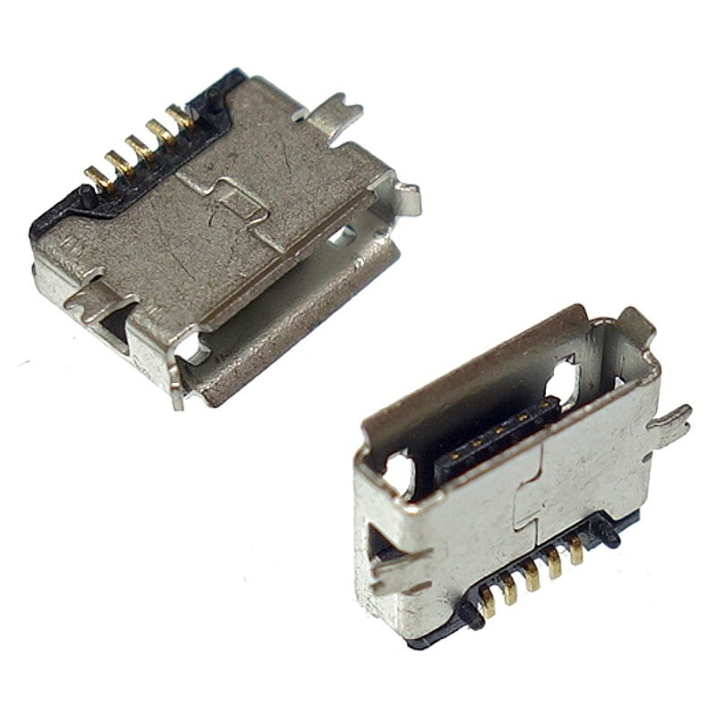 Gniazdo USB micro AB SMD 5p Vitalco, montażowe-Podzespoły Elektroniczne