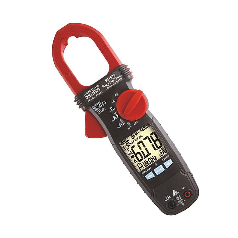 Miernik cęgowy BM078 600A AC/DC| TRMS AmpTip,tester kier.wirow faz ...