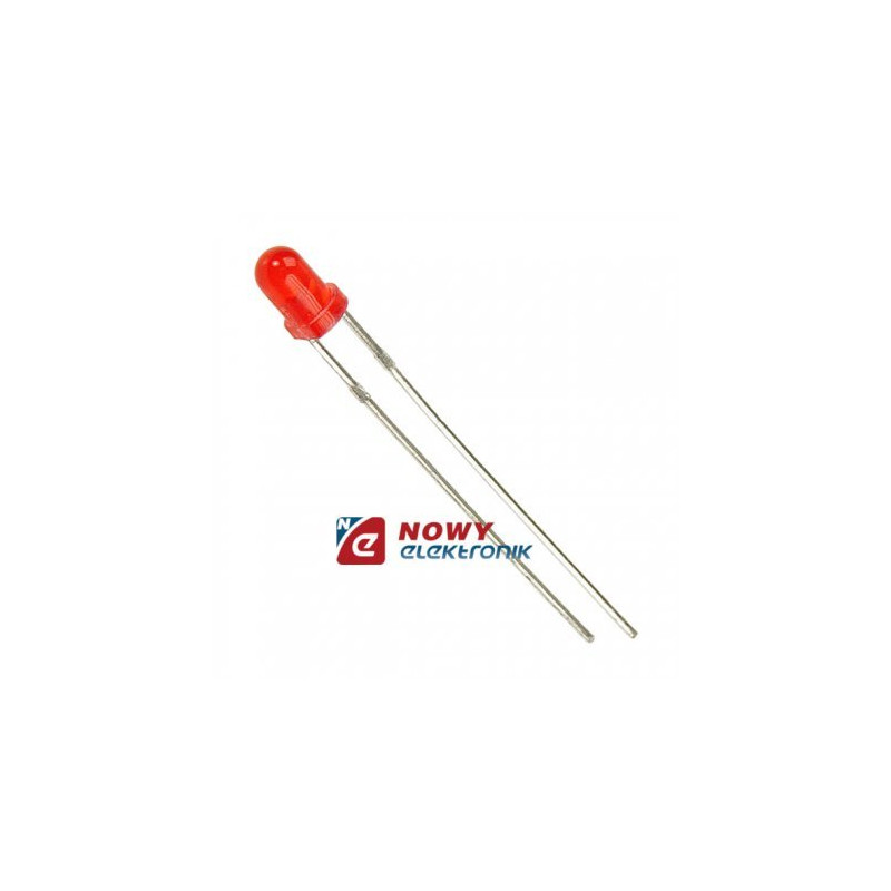 Dioda LED 3mm CZERWONA mat L-28 LH2040-Podzespoły Elektroniczne