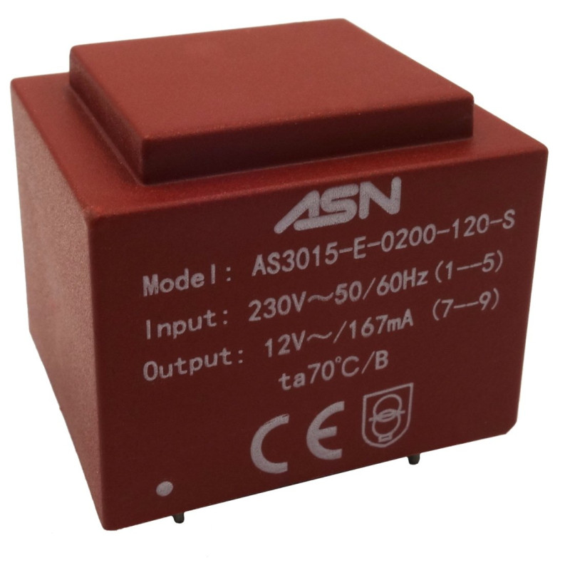 TSZZ2,0 12V-0,167A 2W Trafo Transformator TSZZ-Zasilacze i Transformatory