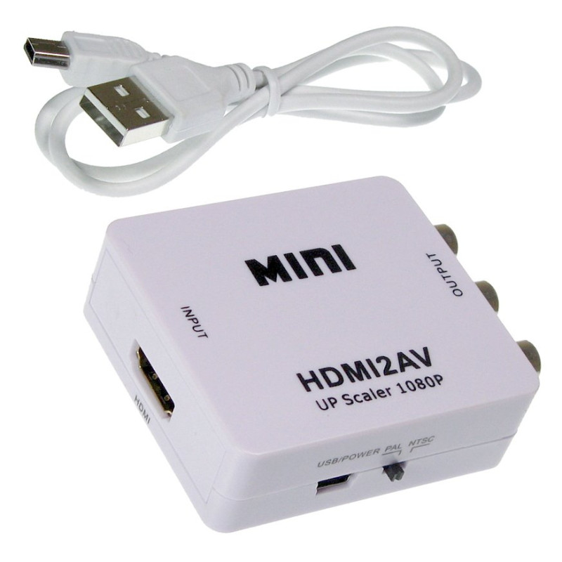 Konwerter HDMI/AV RCA Audio CVBS CABLETECH wejście HDMI/wyjście AV adapter-RTV SAT DVB-T