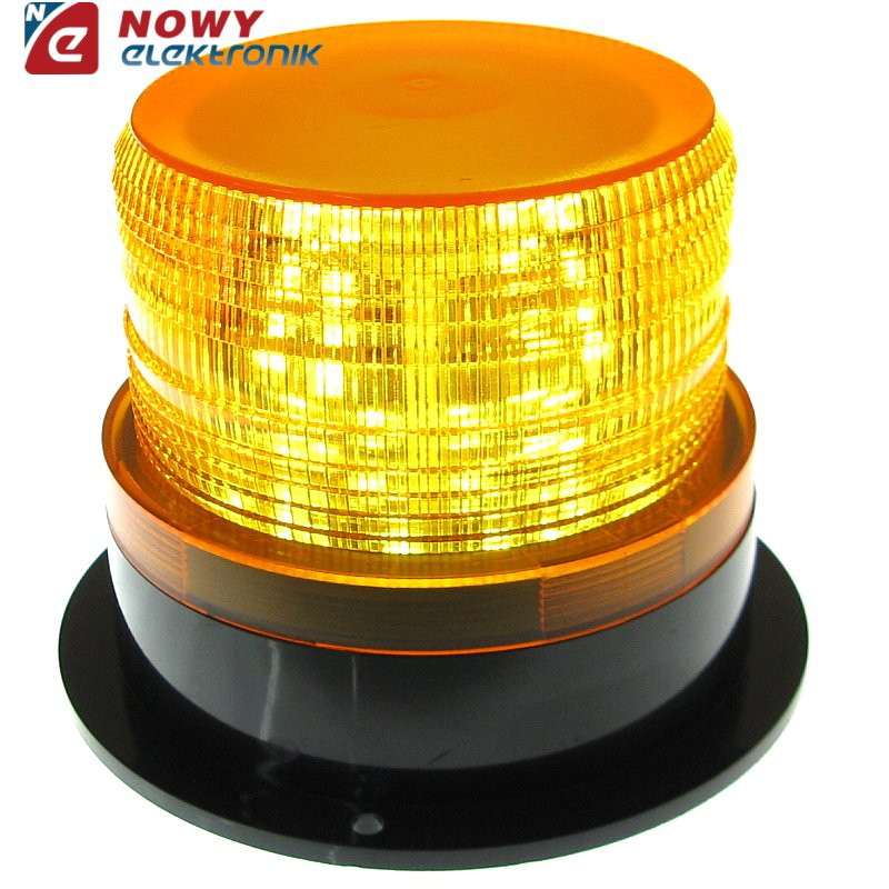 Sygnalizator bł.|LED 12-24V pom. IP44 pomarańczowy błyskowy lampa kogut ...