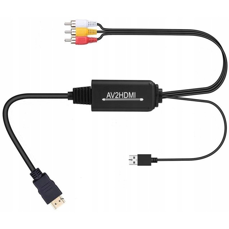 Konwerter AV RCA do HDMI Adapter-RTV SAT DVB-T