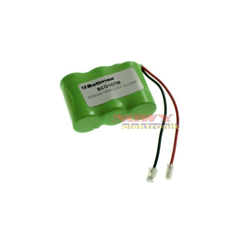 Akum.tel.BCO107M 3.6V 600mAh BAT BATIMEX 3x2/3AA Ni-MH-Akumulatory i Ładowarki