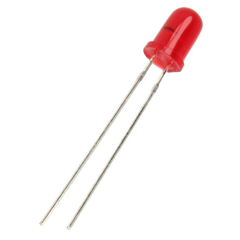 Dioda LED 5mm czerwona migaj.12V 1500mcd Kouhi KTB05CCI-Podzespoły ...