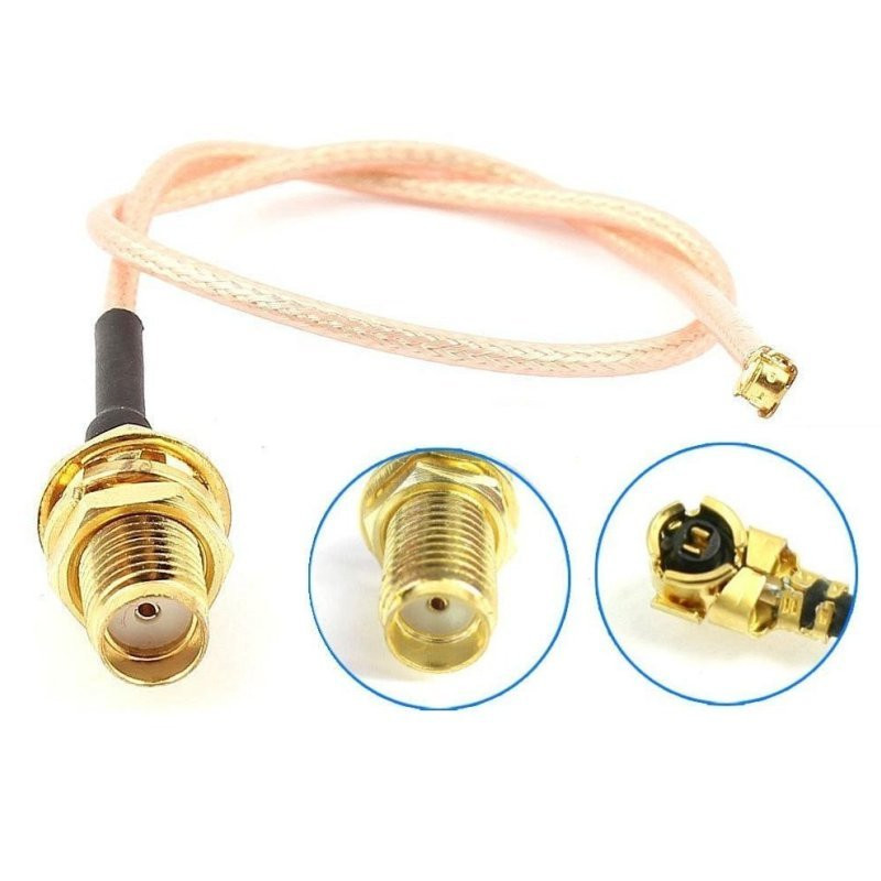 Przejście gn.SMA/gn.IPX IPEX Kabel 20cm, Adapter SMA/IPEX-Podzespoły ...