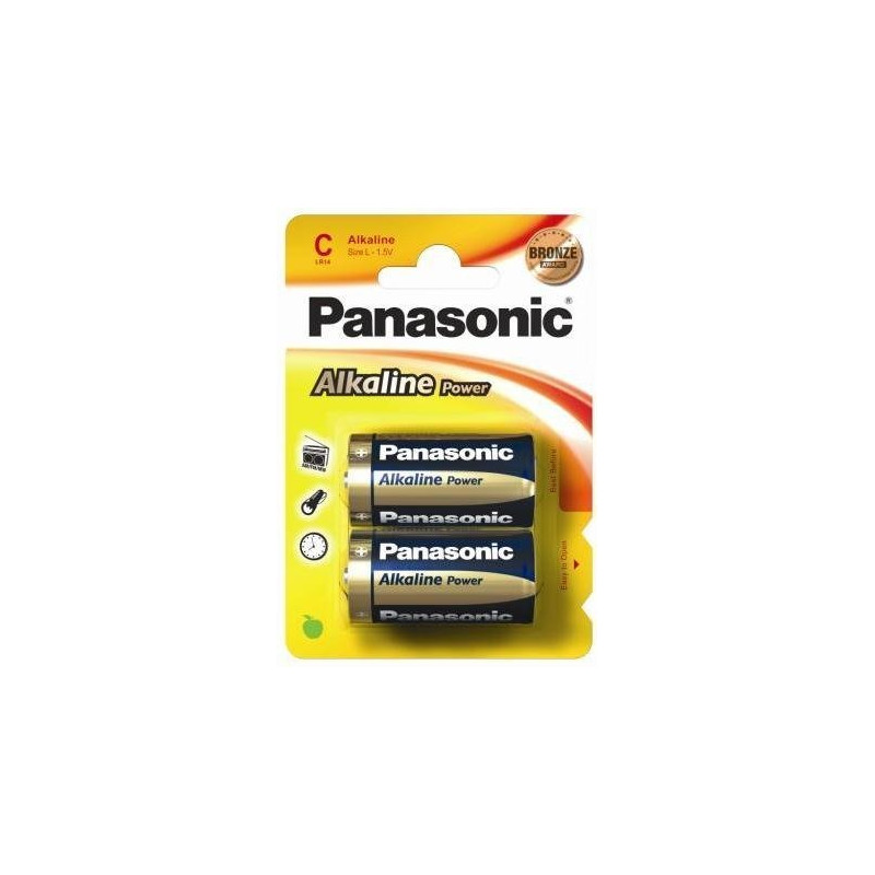 Bateria LR14 PANASONIC ALKALINE POWER NEW, C R14-Baterie