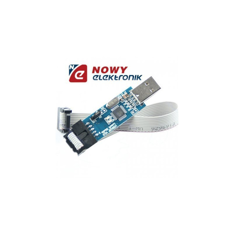 Programator AVR USBasp 5V 3,3V +Taśma-Zestawy do samodzielnego montażu
