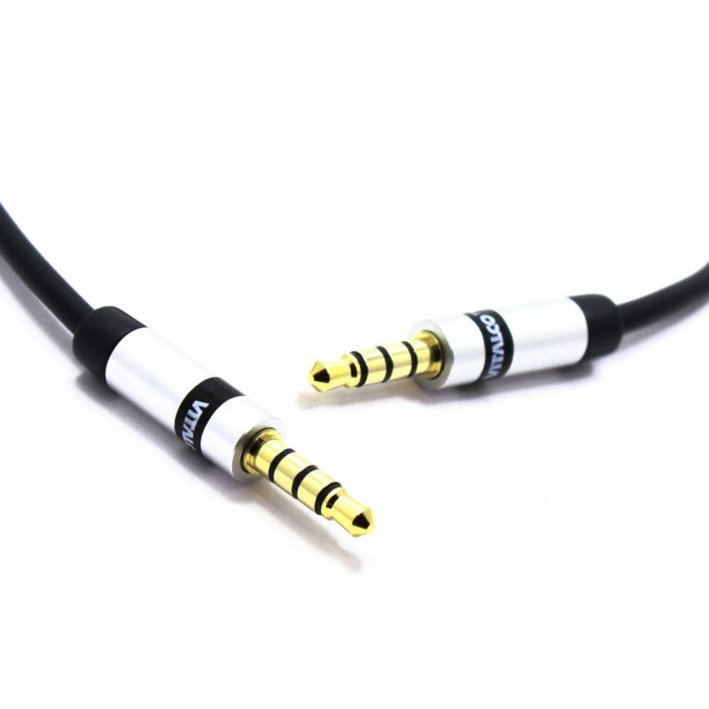 Kabel Jack 3,5 4-Polowy Wt/Wt 1m Slim, Vitalco-Kable i Przyłącza RTV i PC
