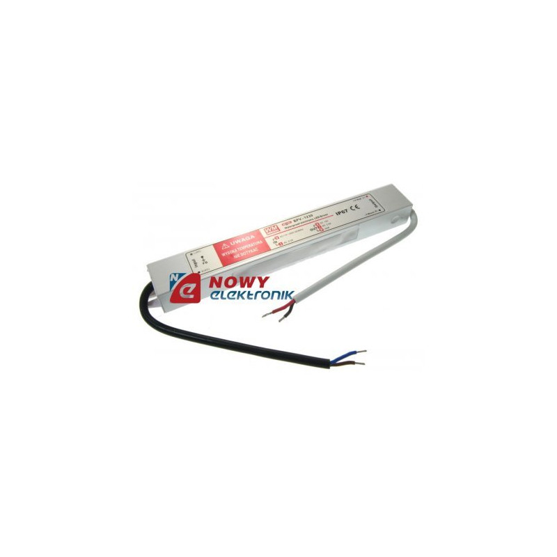Zasilacz ZI LED 12V/2,5A IP67 30W Impulsowy aluminium-Zasilacze i Transformatory