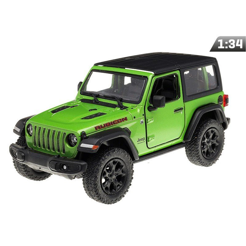 Model JEEP WRANGLER Hard Top 1:34 Zielony-MODELARSTWO HOBBY i ZABAWA