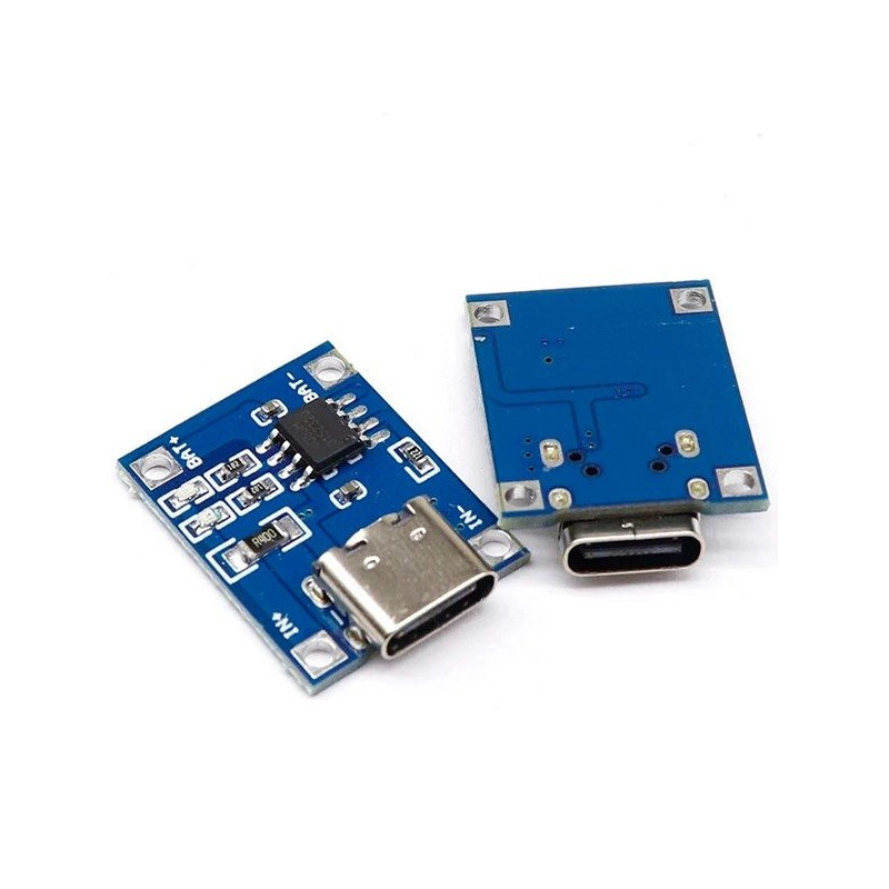 Ładowarka do akum. Li-Ion 3,7V Moduł ładowania Li-pol 18650 USB-C TP405 ...