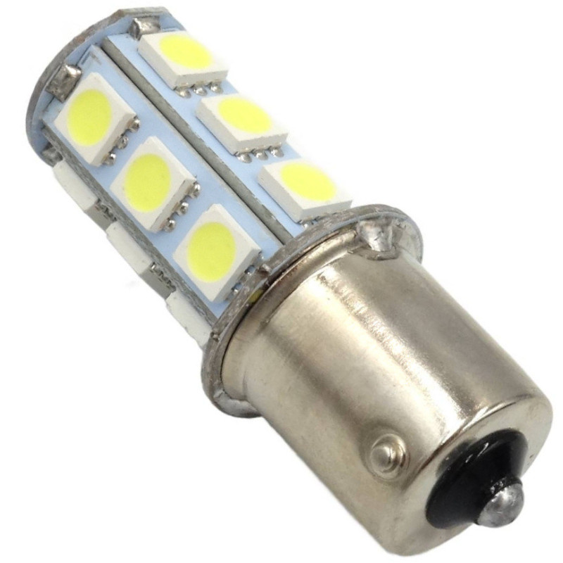 Dioda LED BA15S 18SMD5050 1156 Biała 12V żarówka-Oświetlenie