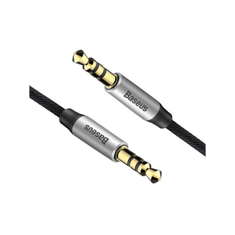 Kabel Jack 3,5st Wt.-Wt. BASEUS AUDIO AUX 1,5m Black CAM30-CS1-Kable i Przyłącza RTV i PC