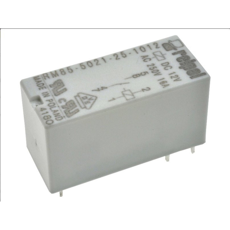 Przekaźnik RM85-5021-25-1012 12VDC 16A 1 Styk zwierny Relpol-Podzespoły ...