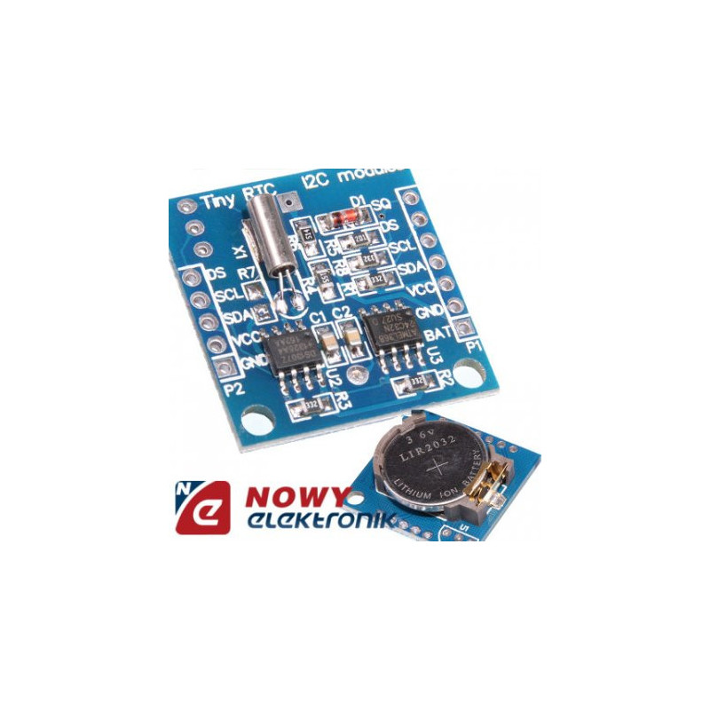 Moduł z pomiarem czasu DS1307 zegara rzeczywistego zegar RTC, I2C, ARD ...