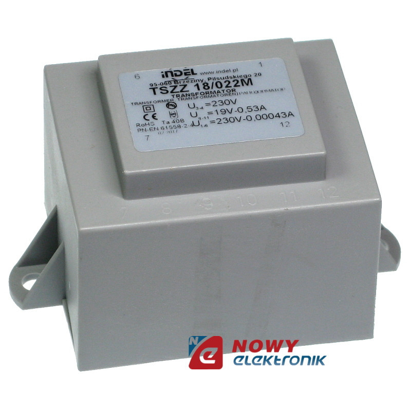 TSZZ18/022 19V-0,53A Trafo (TSZZ15/022) Do sterownika pieca JUNKERS-Zasilacze i Transformatory