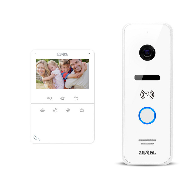 Videodomofon Zamel Z9 zestaw | kamera RFID VO-811IDS + monitor VP-816W ...