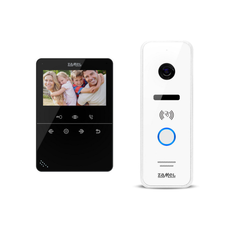 Videodomofon Zamel Z11 zestaw | kamera RFID VO-811IDS + monitor VP-816B ...