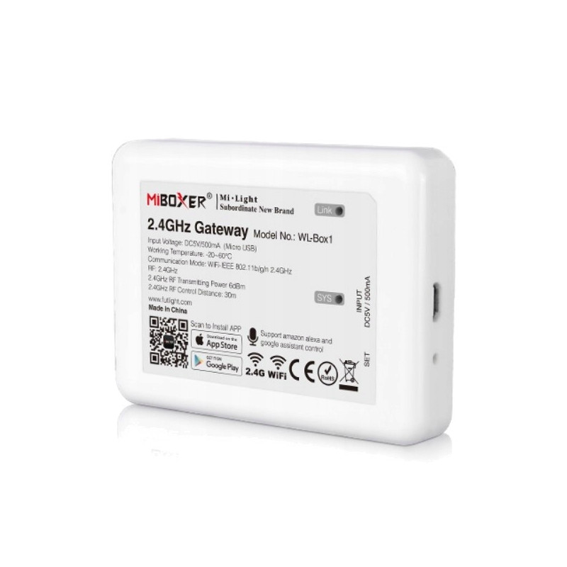 Mostek LED iBOX Mi-LIGHT BOXER WiFi RGB+RGBW+MONO+CCT WL-BOX1