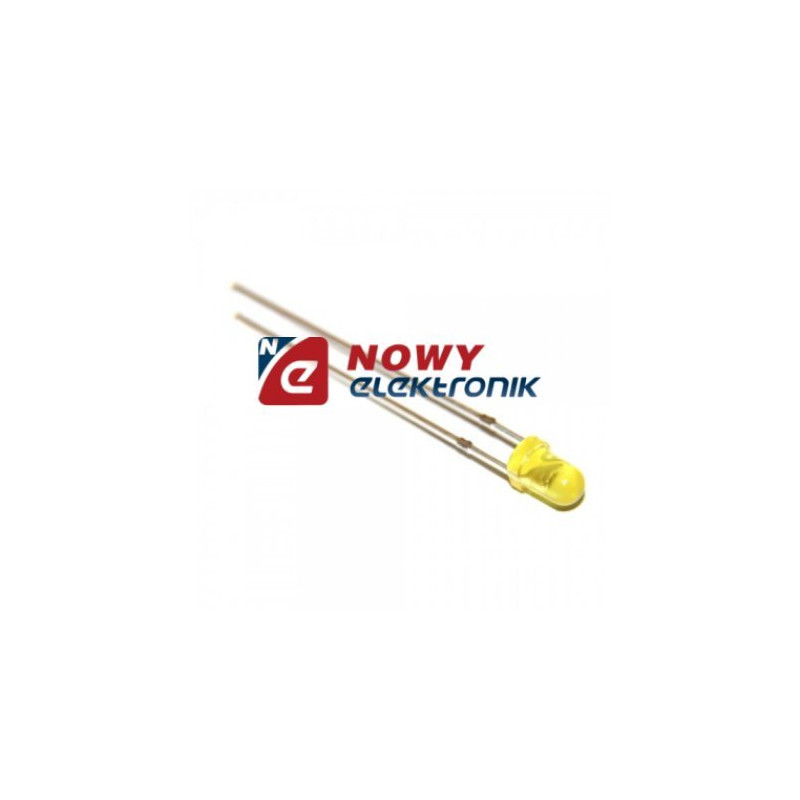 Dioda LED 3mm żółta [LED3002-Podzespoły Elektroniczne
